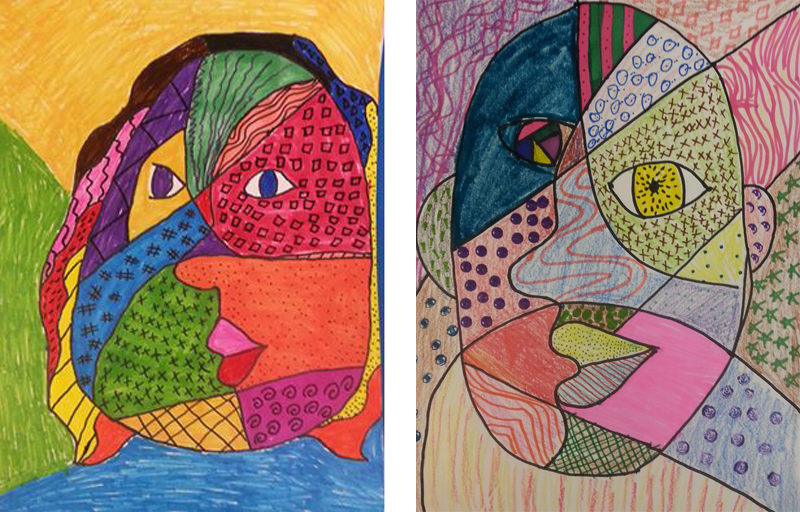 Weavings: A Picasso Project -- Fragmented Faces