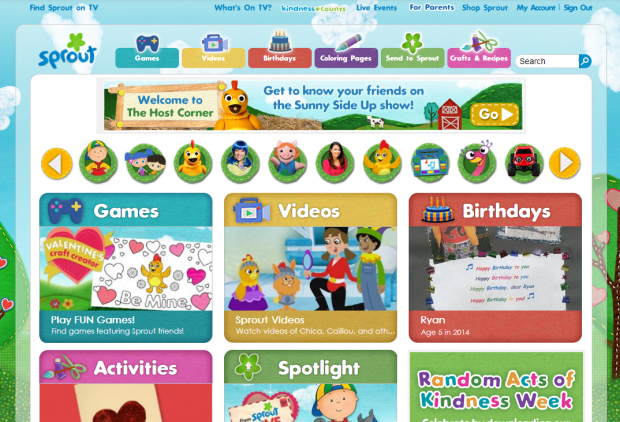 Parents and Kids Share Together: My Week with 2011: The New SproutOnline.com