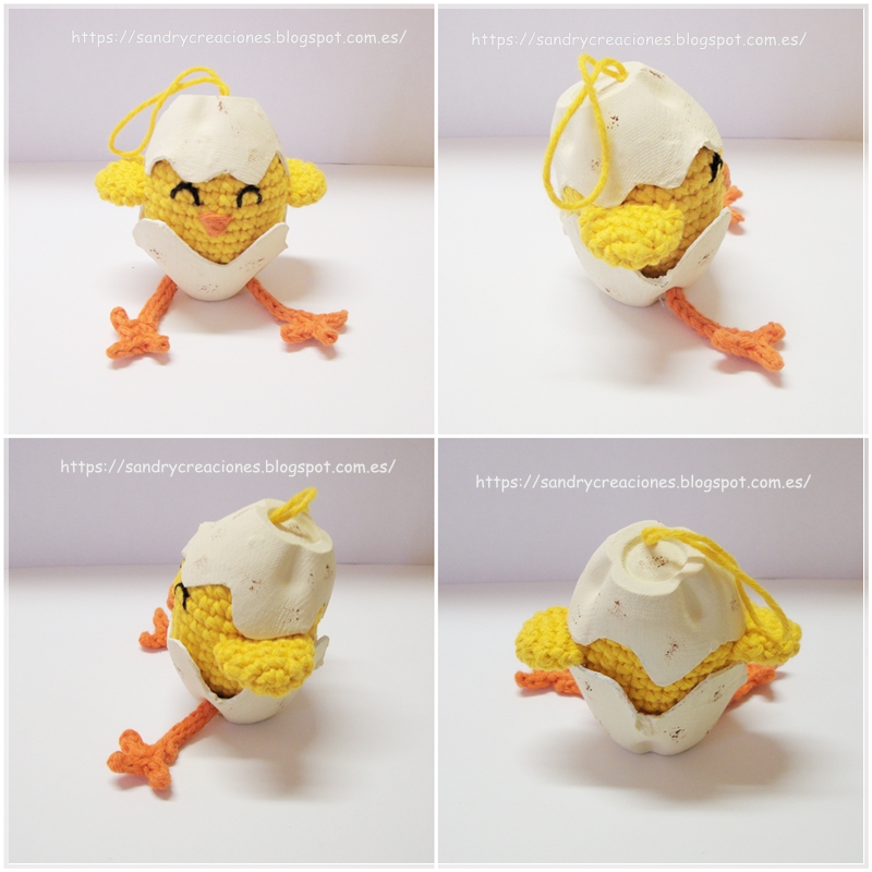 SanDryCreaciones: Pollito con cáscara