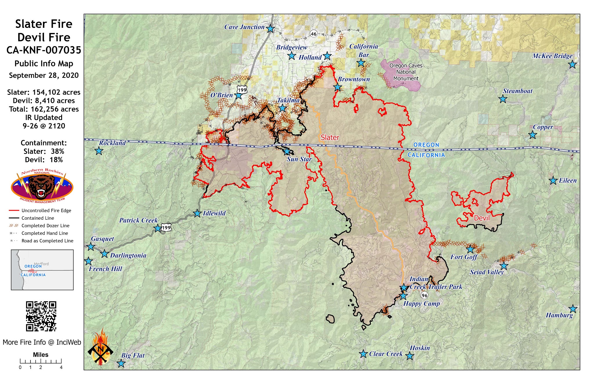 Southwest Oregon Wildfire Information Center: SLATER & DEVIL FIRE