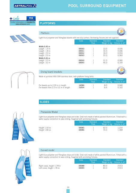 Astral Pool Catalogue 2020: Pool Surround Equipment