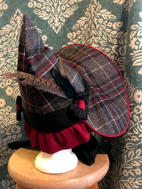 The Sewing Goatherd: An Exercise in Creativity - an 1830's Witch Bonnet