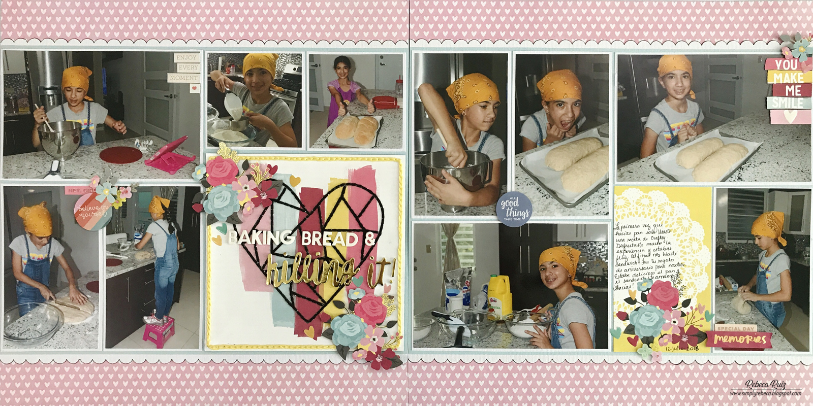 Baking Bread & Killing It Layout - Simply Rebeca