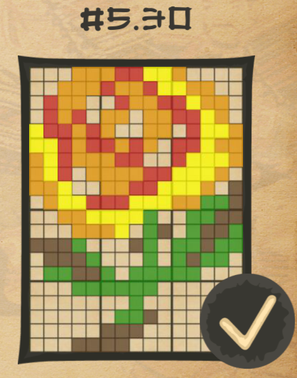 CrossMe Puzzles: Color #5.30 - Rose