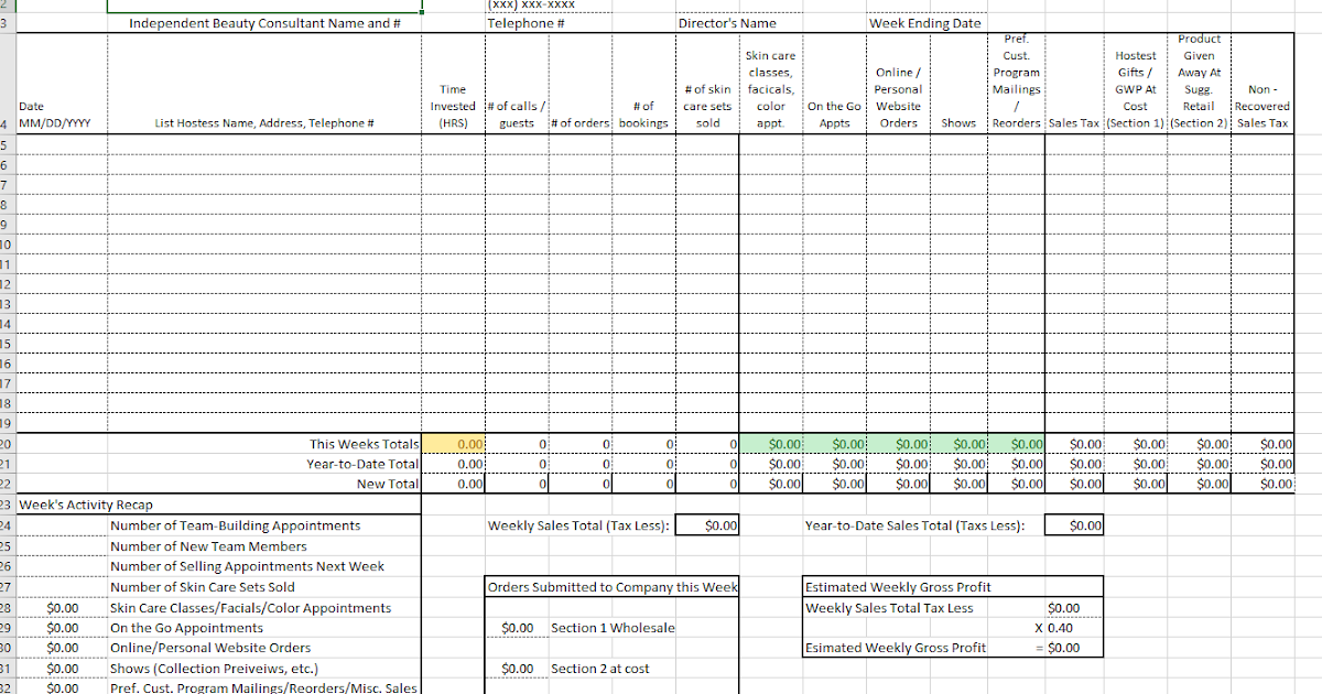 My MK Excel Templates and more