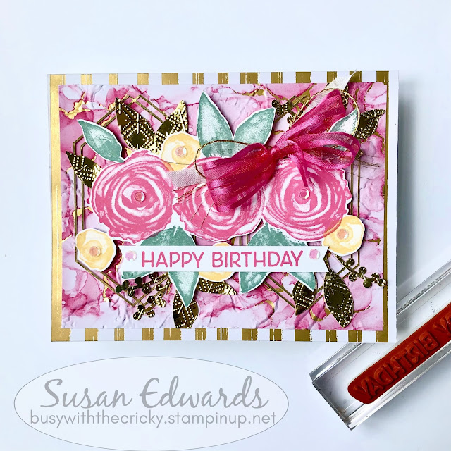 Artistically Inked Birthday Card ~ Busy with the Cricky