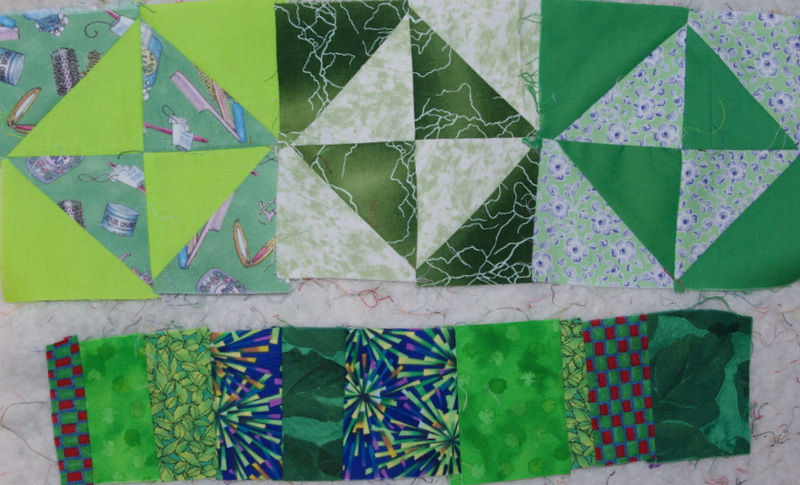 Sane, Crazy, Crumby Quilting: The Green Green Scraps of Home