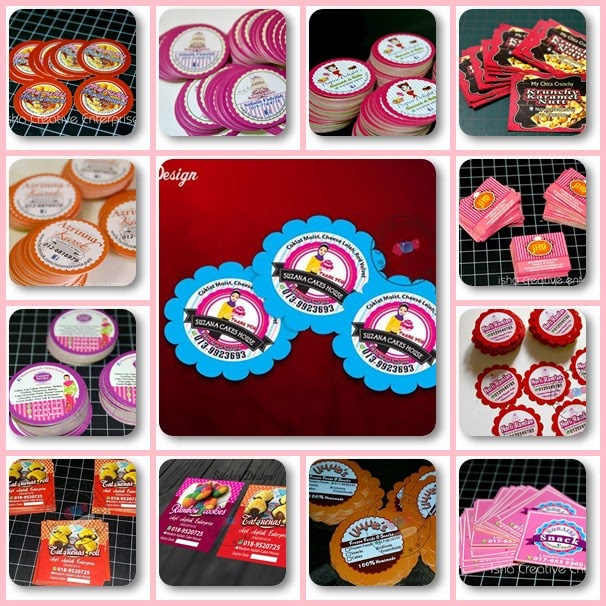 Isha Creative: Sticker comel untuk kek, bakeri dan pastri
