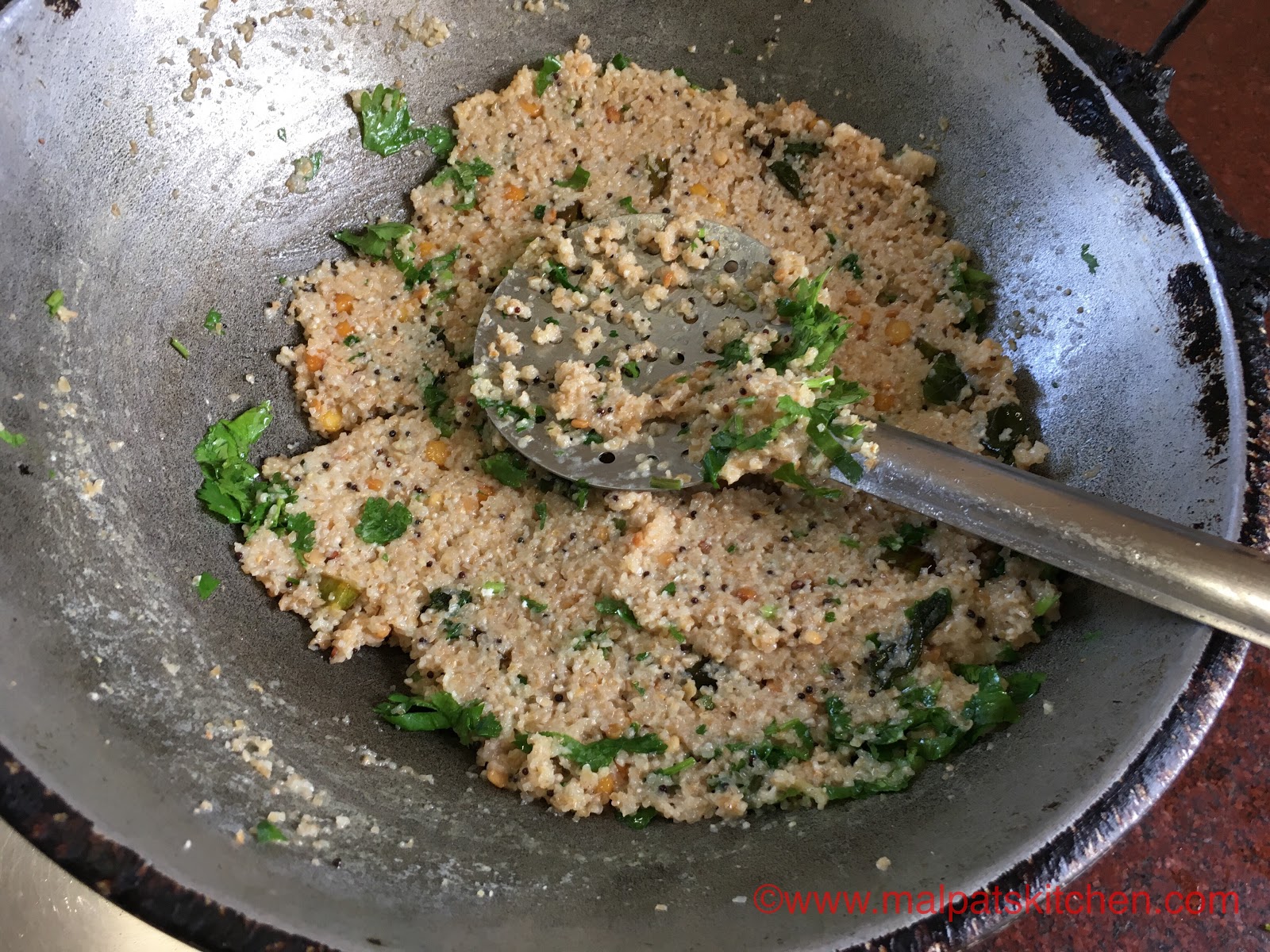 SAMBA RAVA - BUTTERMILK UPMA, how to make cracked wheat-buttermilk upma ...