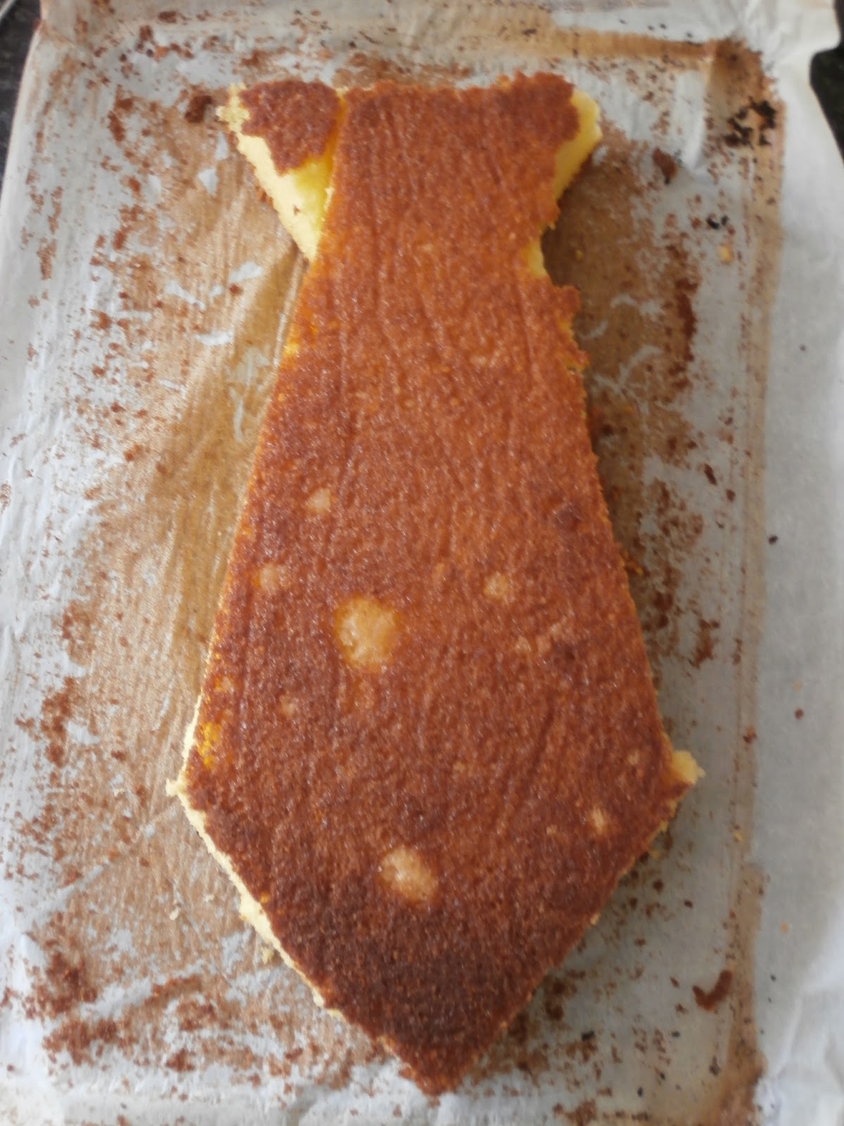 Las recetillas de Isa: Tarta "corbata"