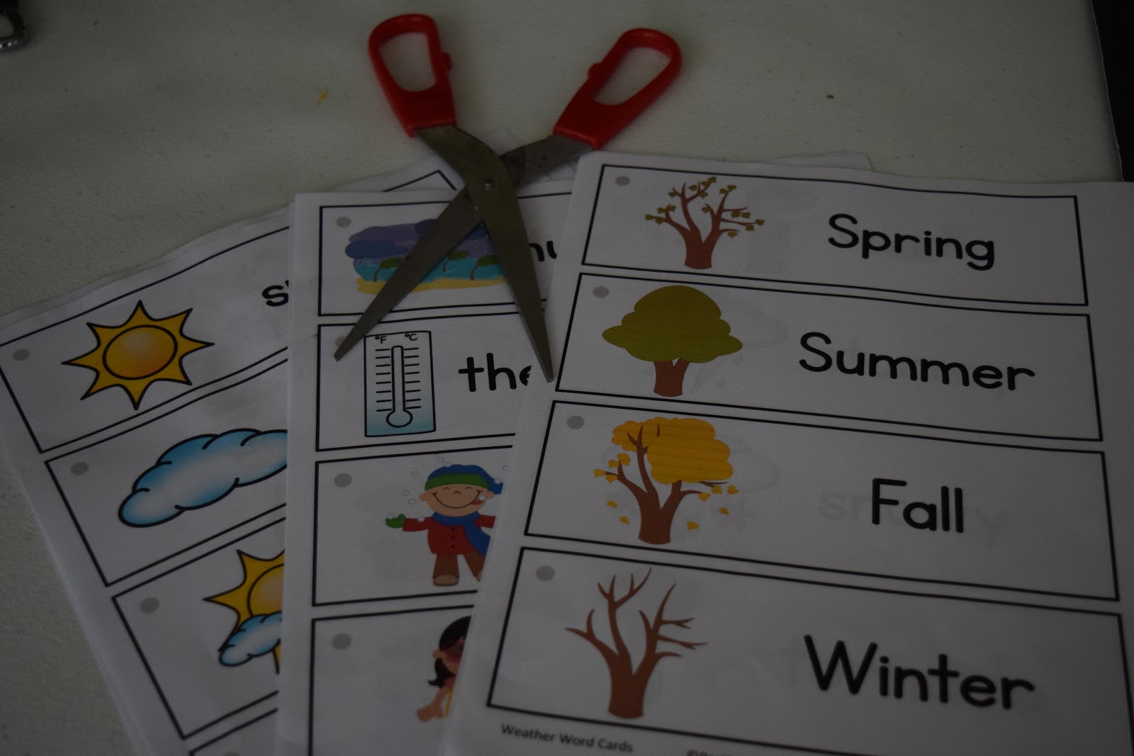 MY CREATIVE QUEST 2019: DIY WEATHER CHART FOR TODDLERS