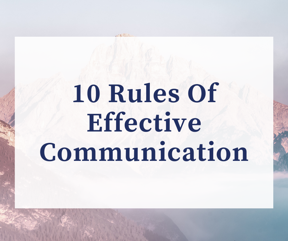 4 rules of communication biblical counseling - korthailand