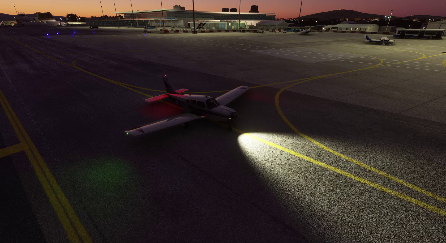MSFS2020 - JustFlight Piper PA-28R Arrow III Lights Mod - V.1.5.1