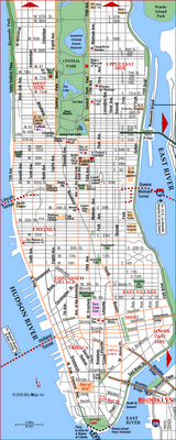 Map of Midtown Manhattan Area | Map of Manhattan City Pictures