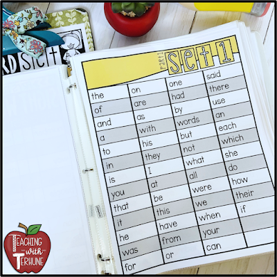 Teaching With Terhune: Sight Word Assessments for RTI/Progress Monitoring