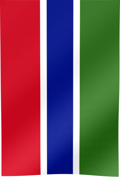 Flag of the Gambia (GIF) - All Waving Flags