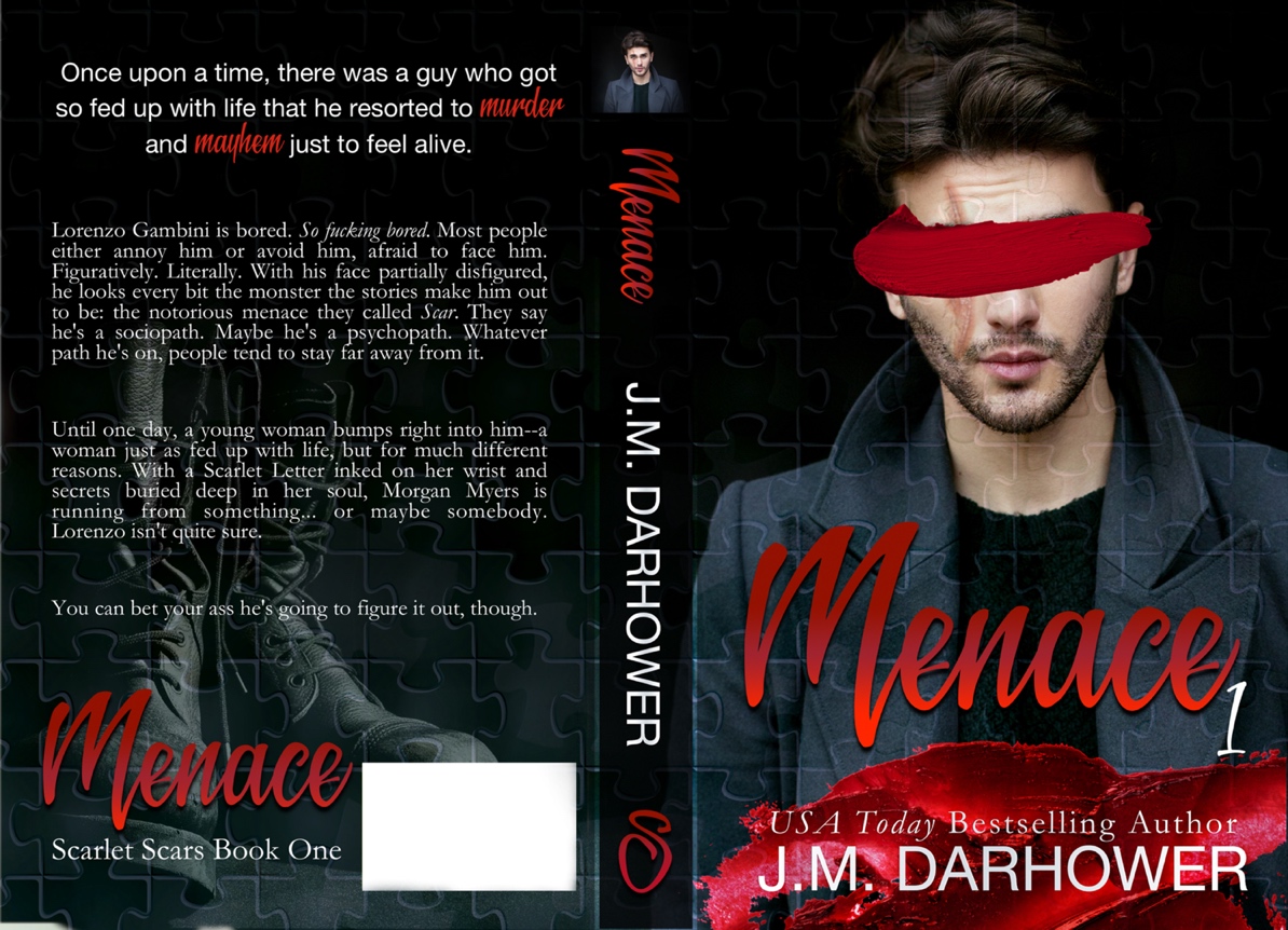 Naughty Girls and Their Books: Cover Reveal - Menace (Scarlet Scars ...