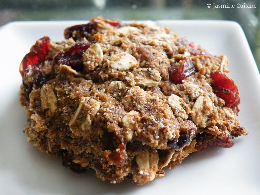 Biscuits au sarrasin et aux canneberges - Jasmine Cuisine