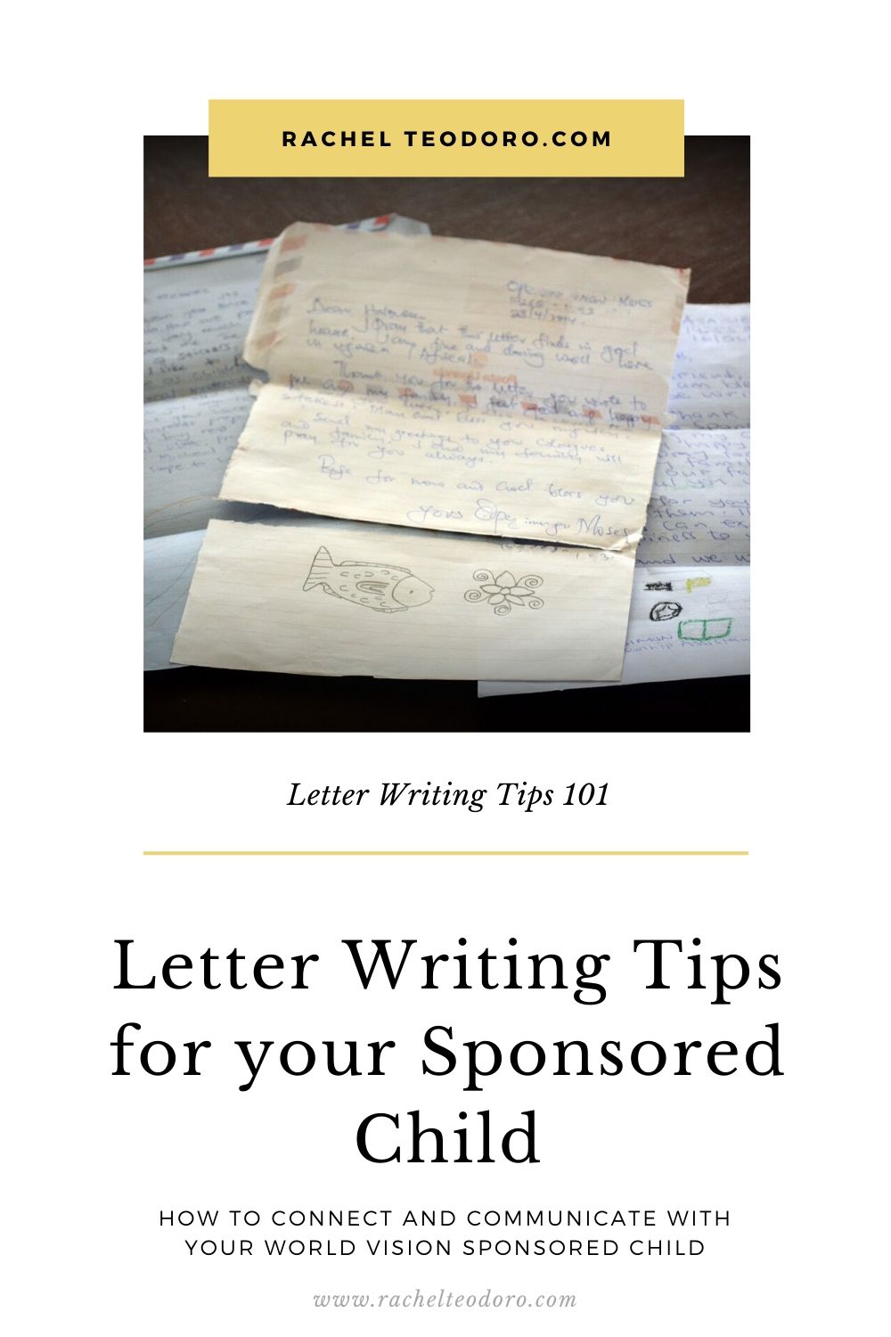 Letter Writing Tips for Writing to your Sponsored Child