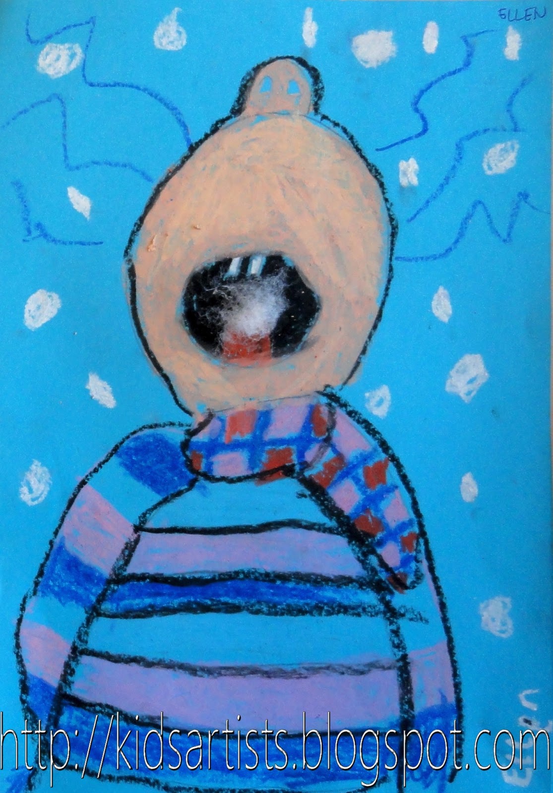 Kids Artists: Catching snowflakes