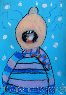 Kids Artists: Catching snowflakes