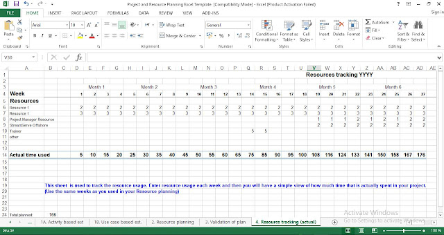 Resource Planning Template Excel Free Download