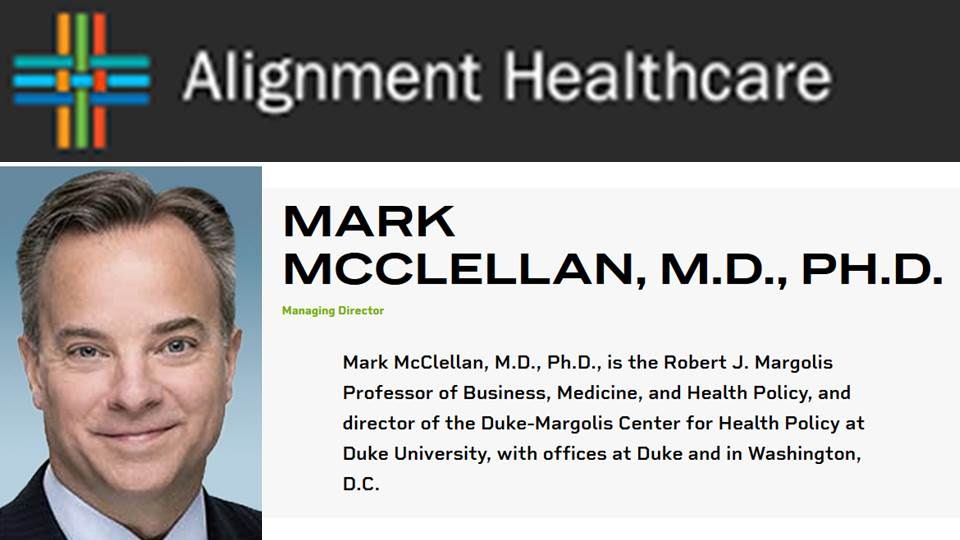 PEU Report: Alignment Healthcare IPO Looms for Mark McClellan