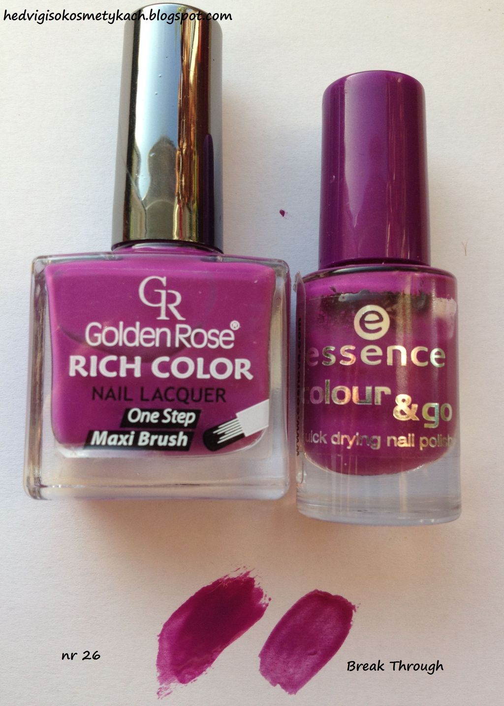 Hedvigis o kosmetykach: Golden Rose Rich Color nr 26 lakier do paznokci