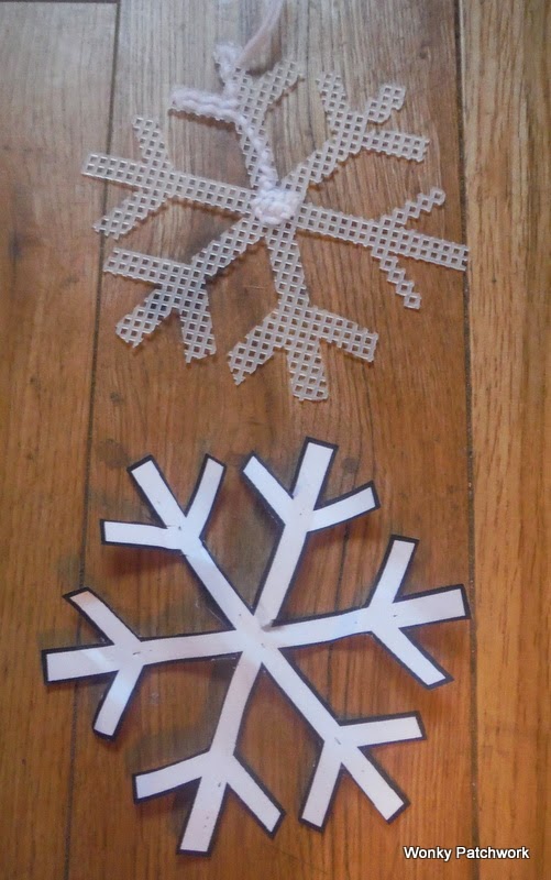 Wonky Patchwork: Plastic Canvas Blog Hop - Snowflakes