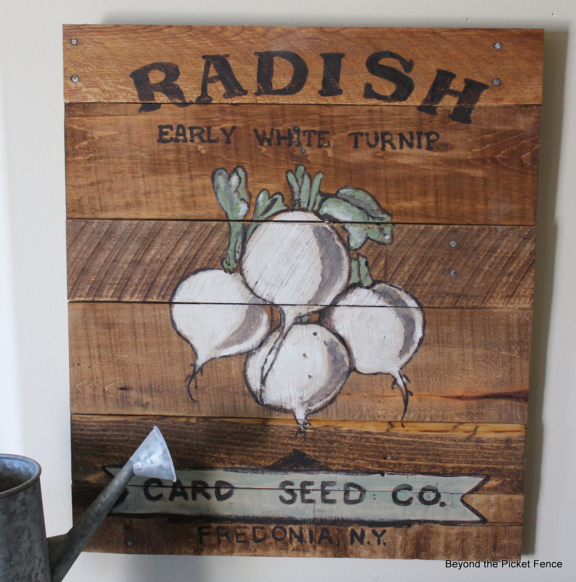 Beyond The Picket Fence: Vintage Seed Packet Sign