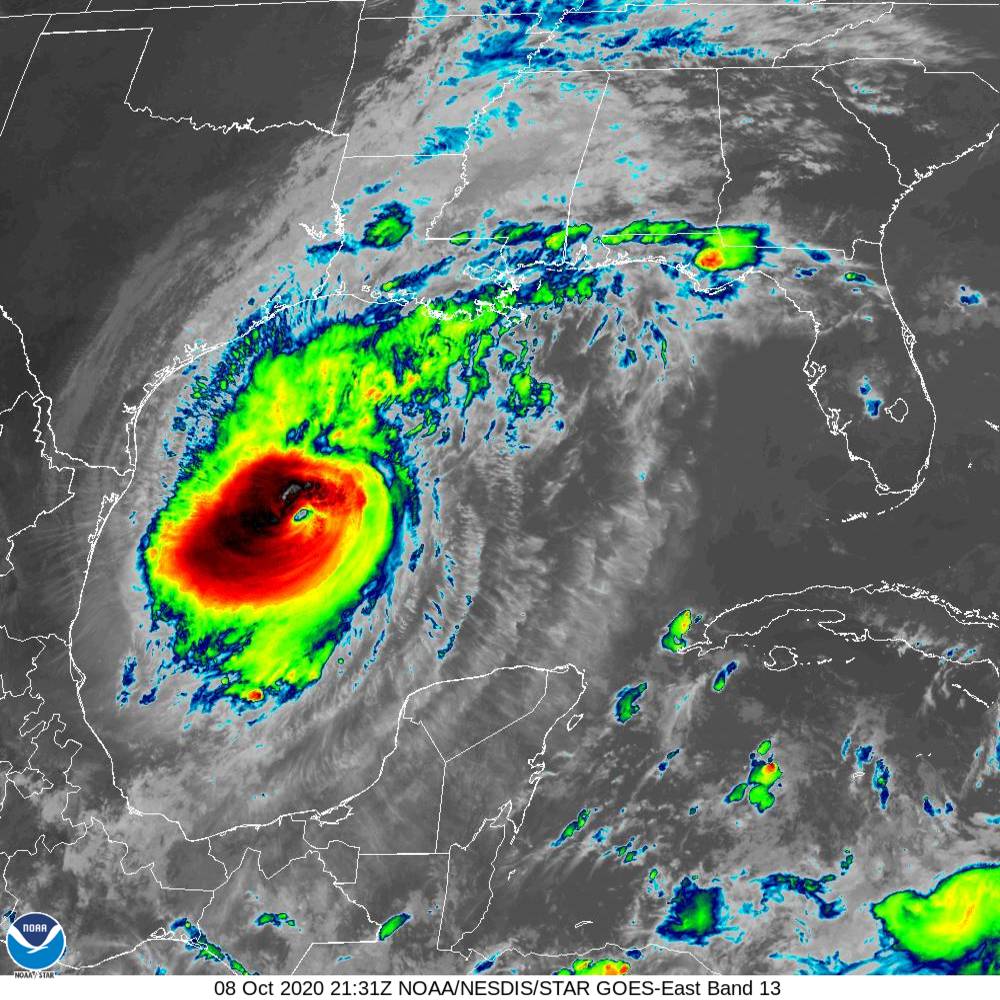 MADWEATHER: Hurricane Delta In Gulf Of Mexico
