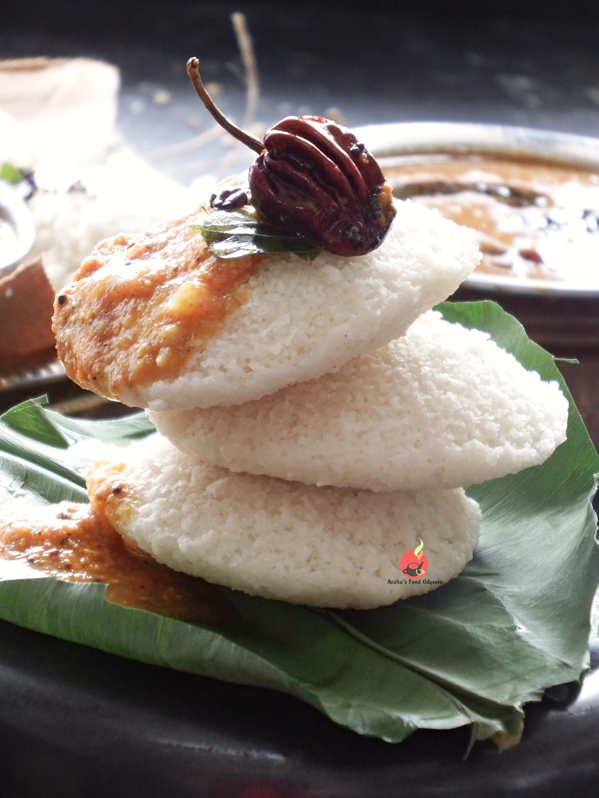 South Indian Rice Idli Recipe | Steamed Rice Cakes
