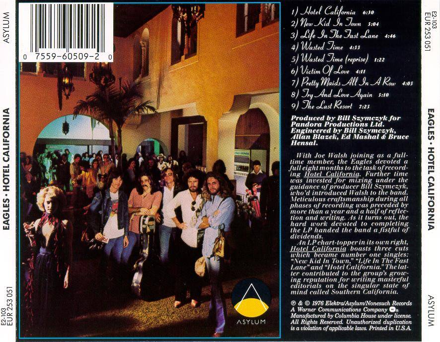LAS PISTAS DEL DETECTIVE: EAGLES "Hotel California" (1976)