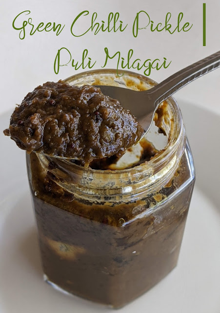 Puli Milagai - Green Chilli Pickle