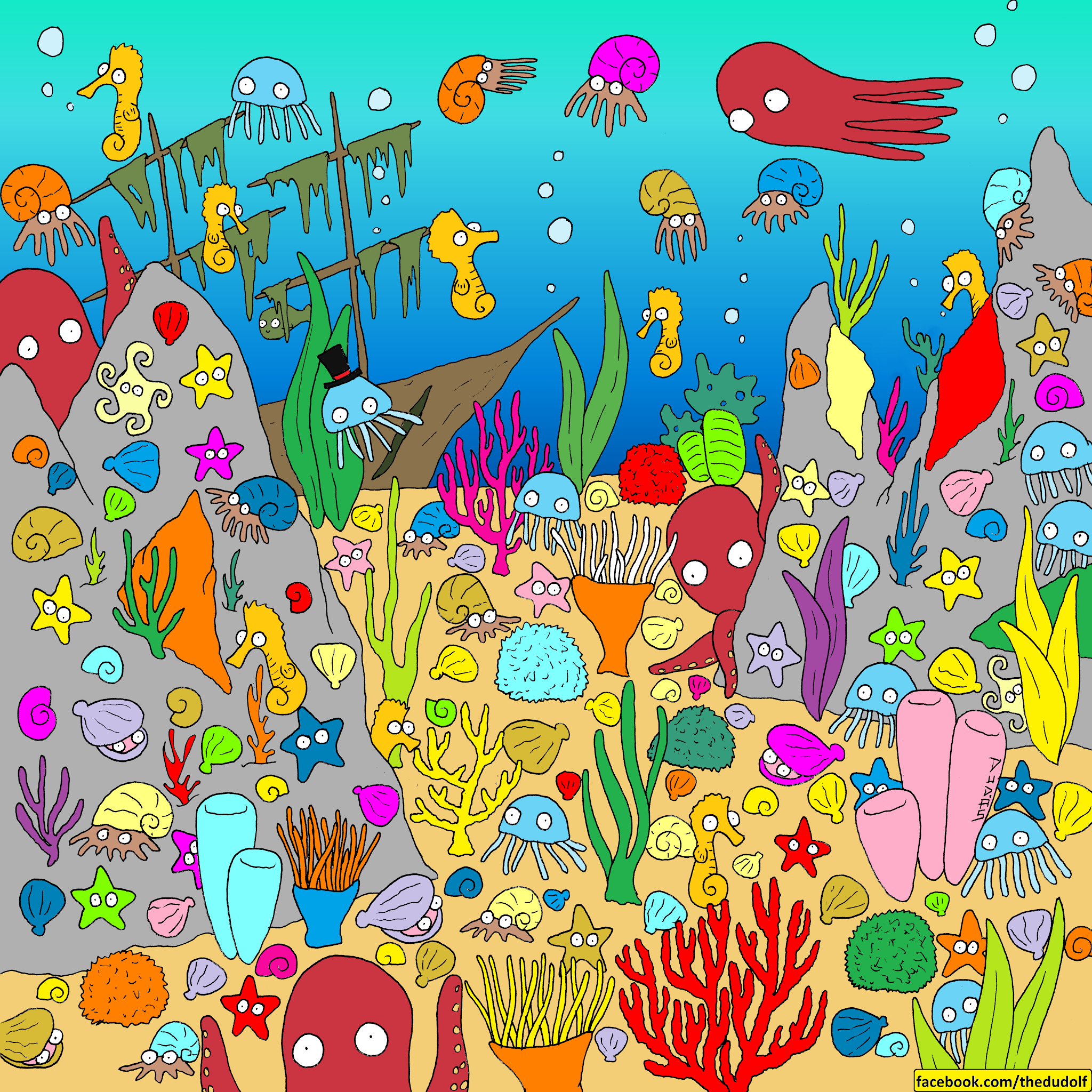 Gergely Dudás - Dudolf: Can You find a FISH at the bottom of the ocean? #2