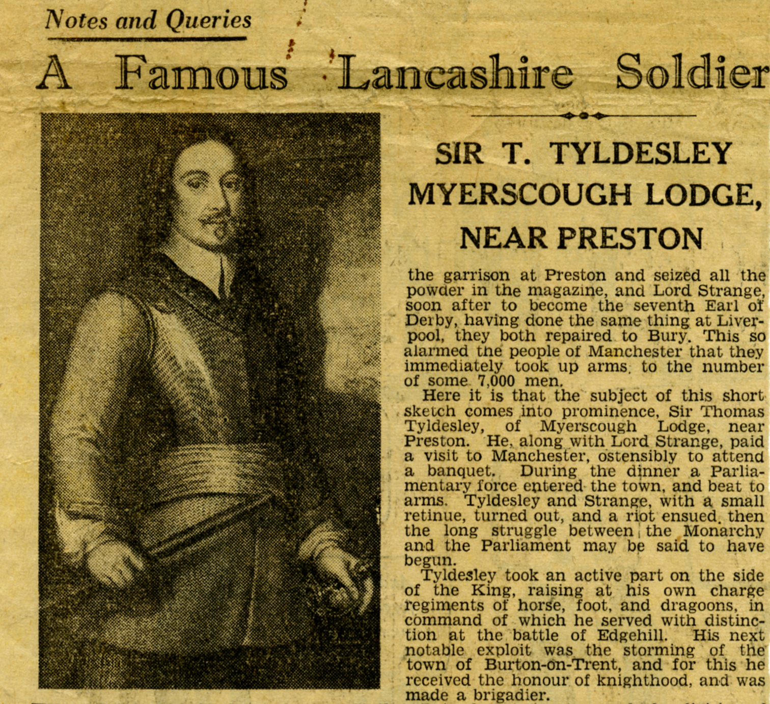 Tyldesley Family History: July 2012