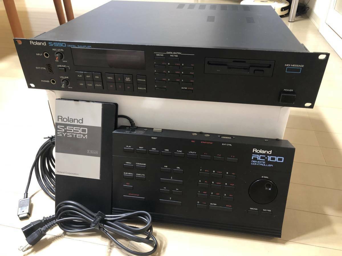 MATRIXSYNTH: Roland S-550 SN 841601 w/ RC-100 Remote Controller SN ...