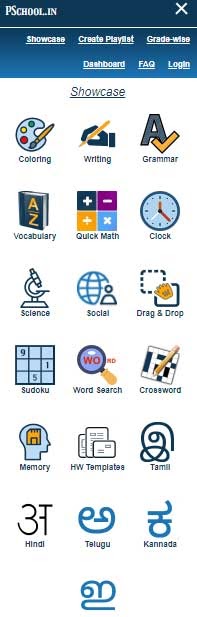 pschool - tons of learning activities Online Free Learning Website For LKG to Class 5 pschool.in