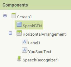 MIT App Inventor 2 - Voice Recognition