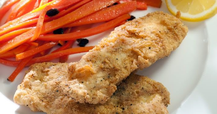 Things wot I Made Then Ate: Breaded sole, glazed carrots