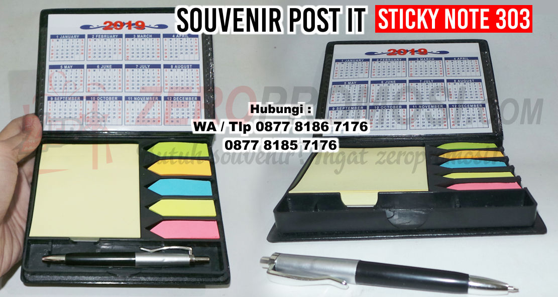 Souvenir Post it Sticky Note 303 Promosi - Block note post it murah dan ...