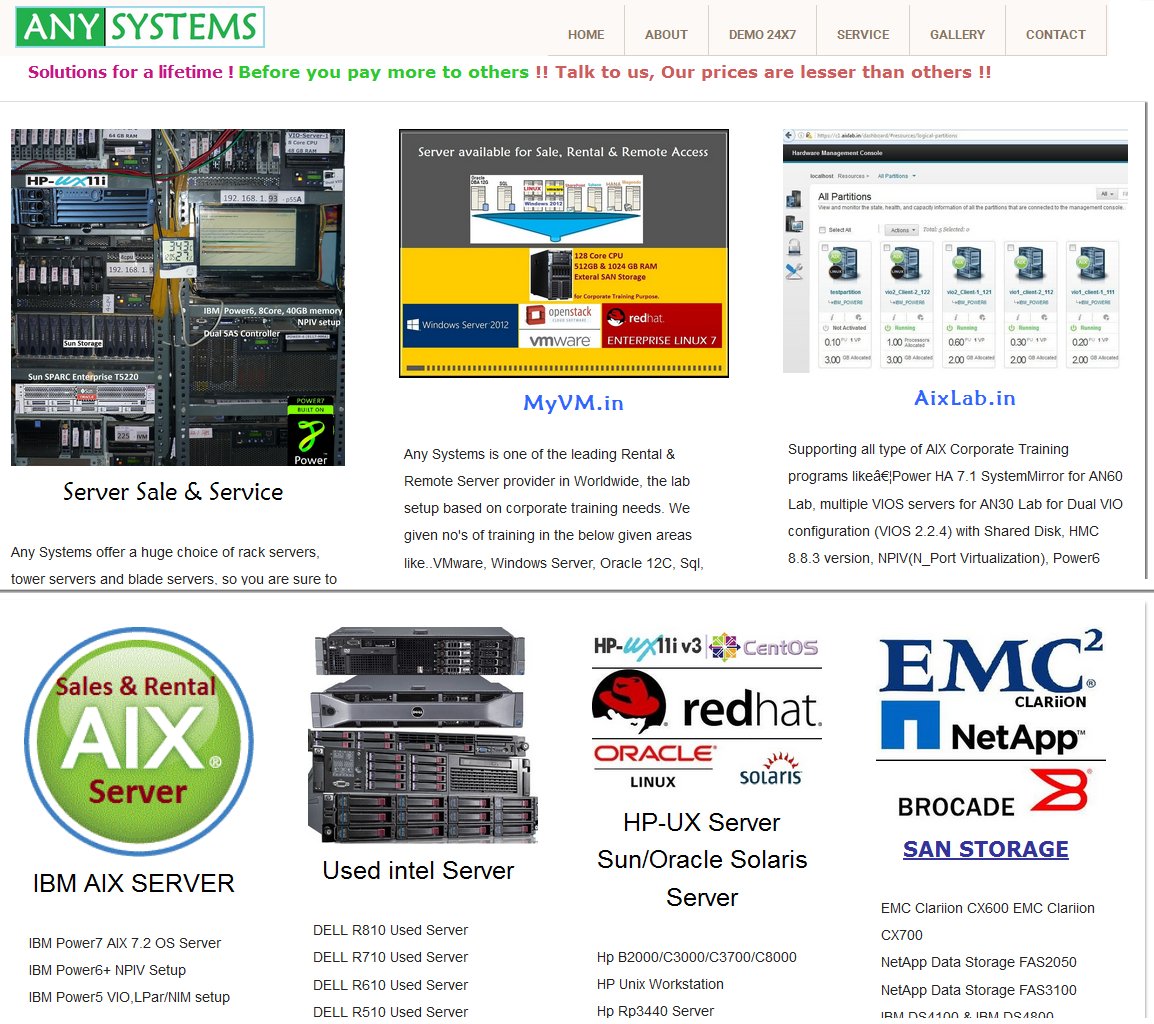 IBM AIX SERVER Sale & AIX Lab Rental: Online AIX server for practice ...