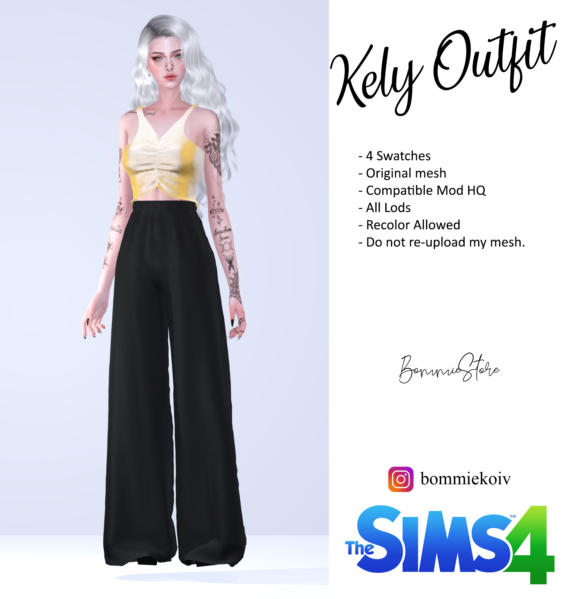 Kely Outfit (Patreon Early Access) - Bommie Sims