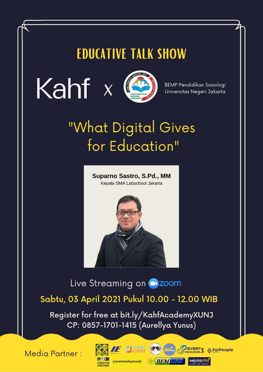 EDUCATIVE TALK SHOW Kahf X BEM PENDSOS ERAFM UNJ educative-talk-show-kahf-x-bem-pendsos-erafm-unj