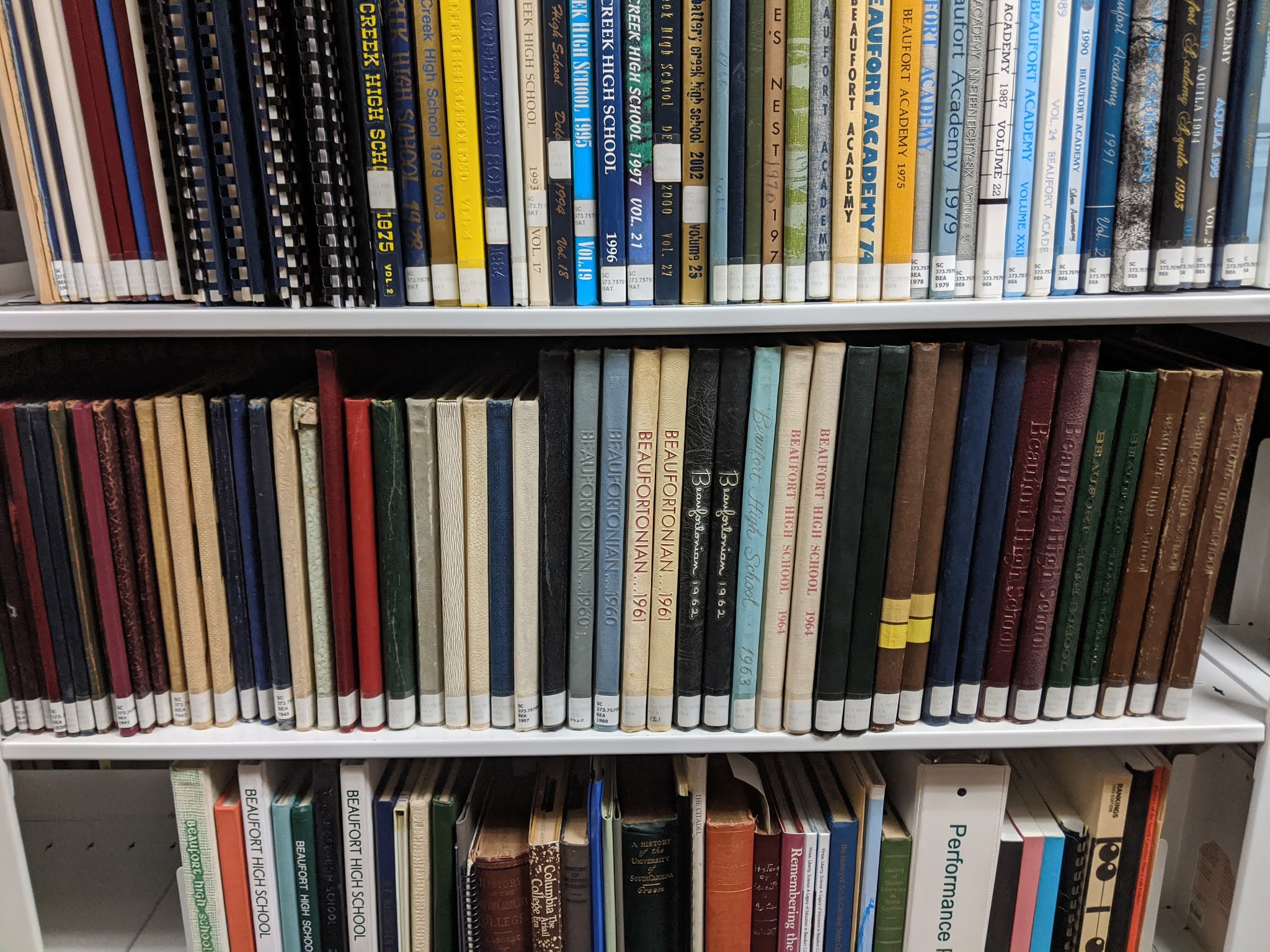 Beaufort District Collection Connections: School Annuals in the ...