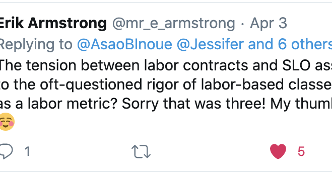 Attendance in Labor-Based Grading -- Part 1 of 3