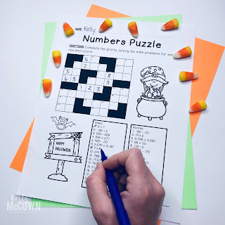 Kelly McCown: Halloween Elementary Math Activities