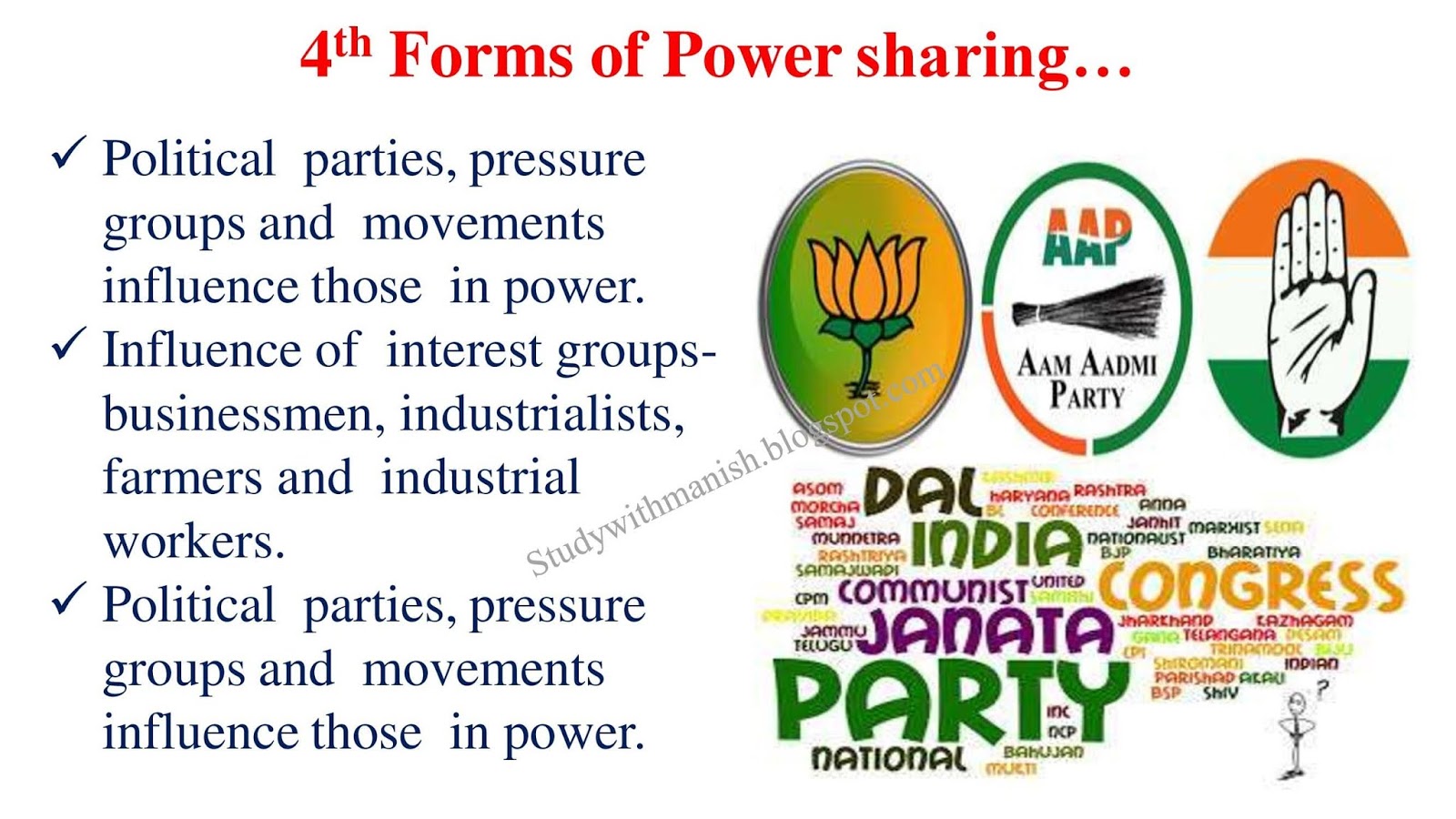 Power Sharing PPT Class-10th Political Science
