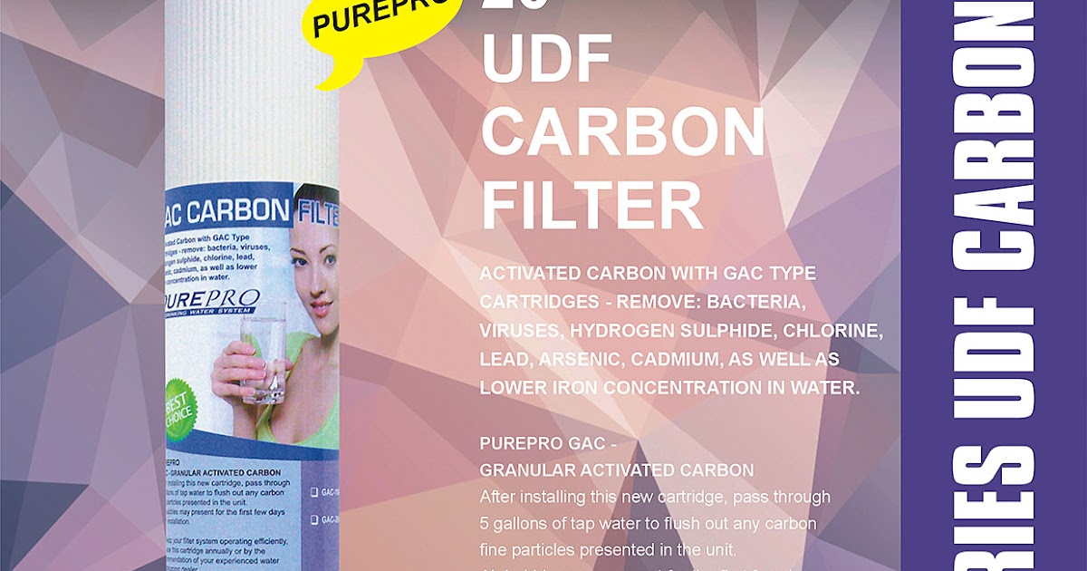 PurePro® USA 20" UDF Carbon Filter - PurePro UDF-202501