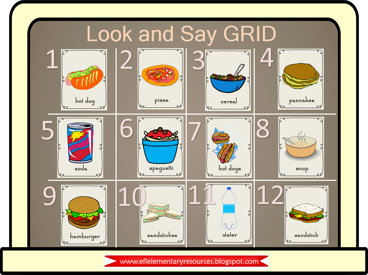 EFL Elementary Teachers: Brunch (breakfast and Lunch) Theme